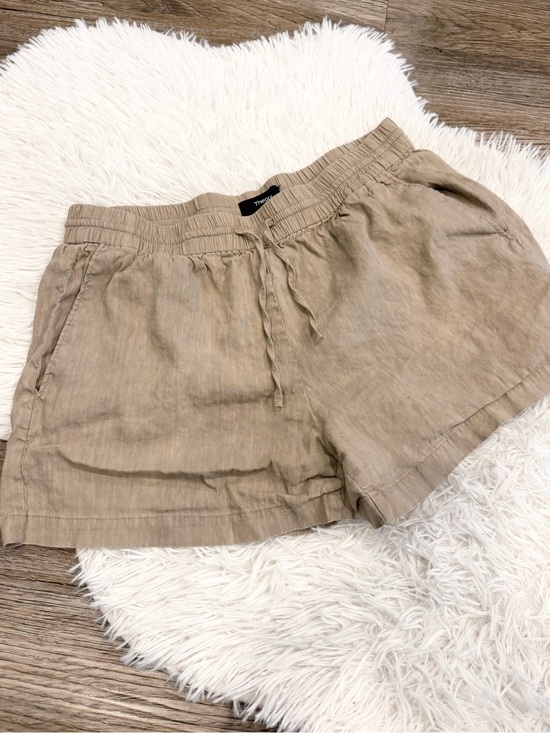 Theory | Shorts | Theory Pull On Shorts Elastic Linen Small Neutral ...